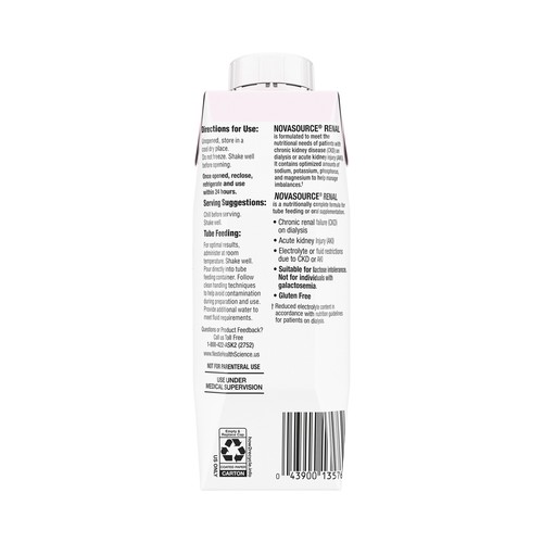 Nestle Novasource Renal Nutritionally Complete Formula Strawberry 8 oz ...