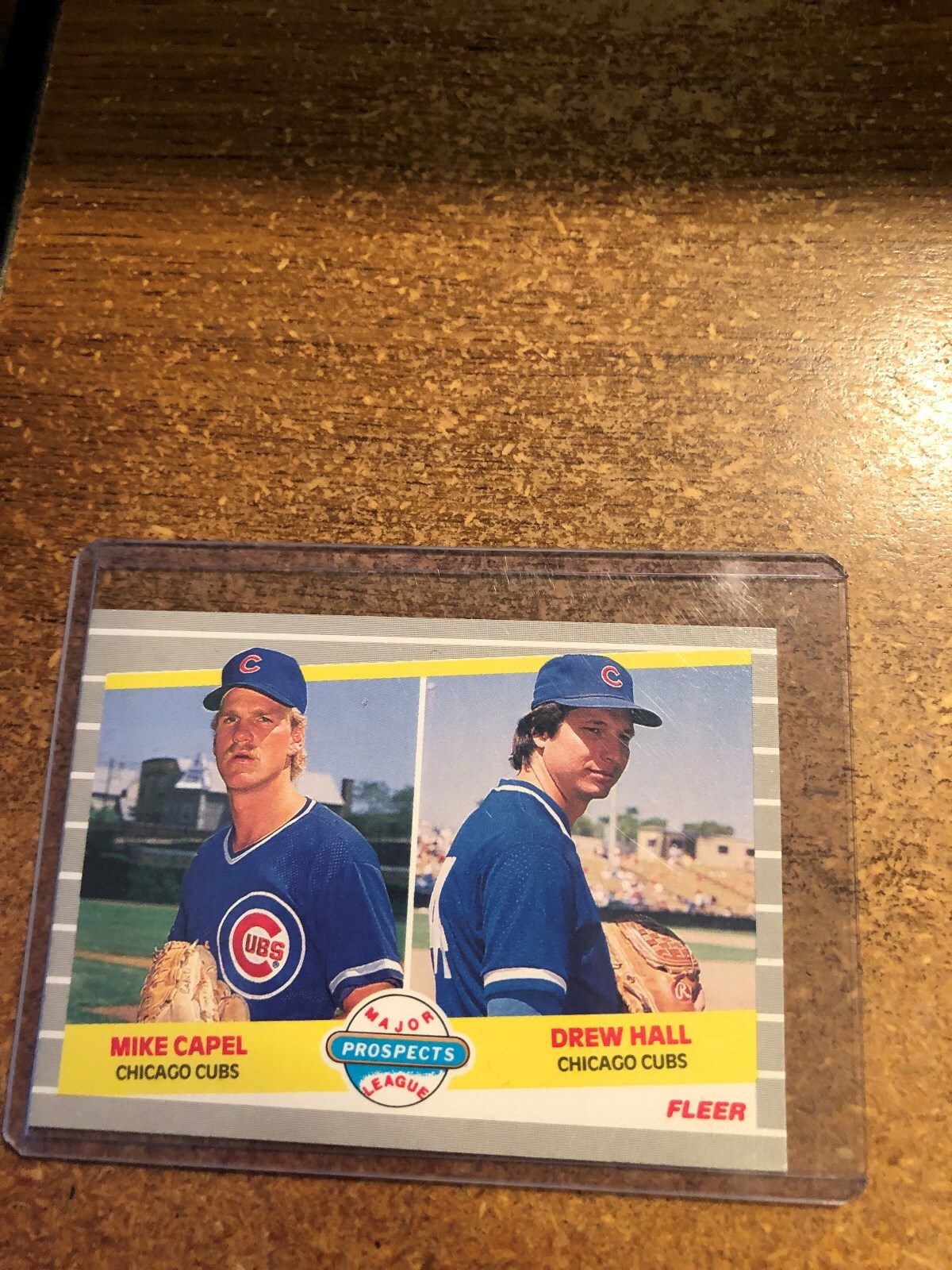 1989 Fleer Baseball # 643 Major League Prospects Cubs Mike Capel & Drew ...