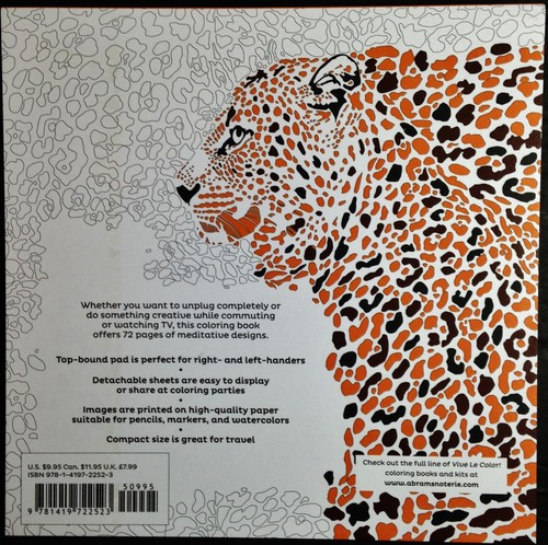 Vive le Color! Africa (Adult Coloring Book) : Color in; de-Stress (72 ...