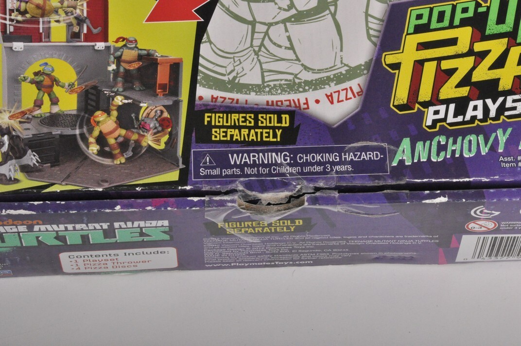 TMNT Teenage Mutant Ninja Turtles Pop Up Pizza Playset Anchovy Alley ...
