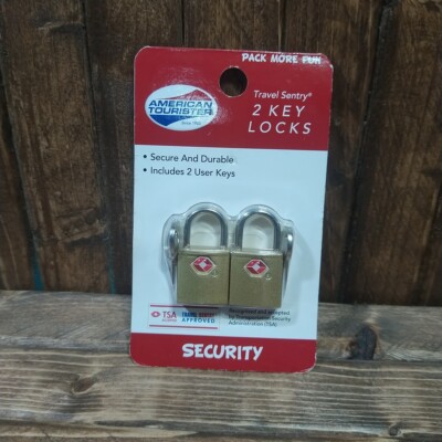 American Tourister 2 Keyed Mini Locks TSA Accepted Travel Sentry ...