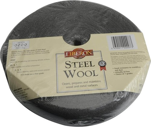 Liberon Steel Wire Wool Ultra Fine 1kg 0000 Grade High Quality Crumble ...