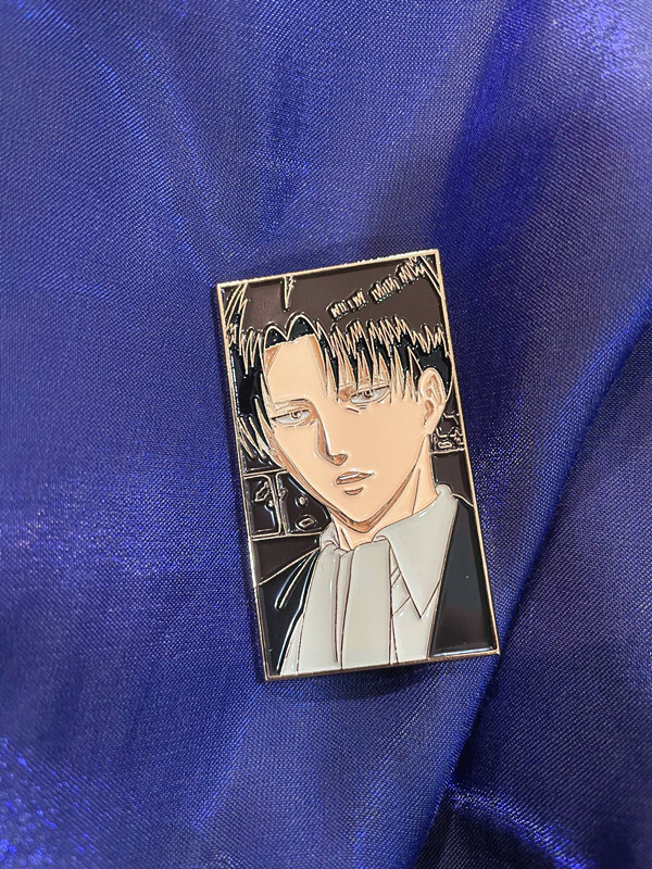 Attack on Titan Eren Levi Rivaille Metal Badge Brooch Pin Collection ...