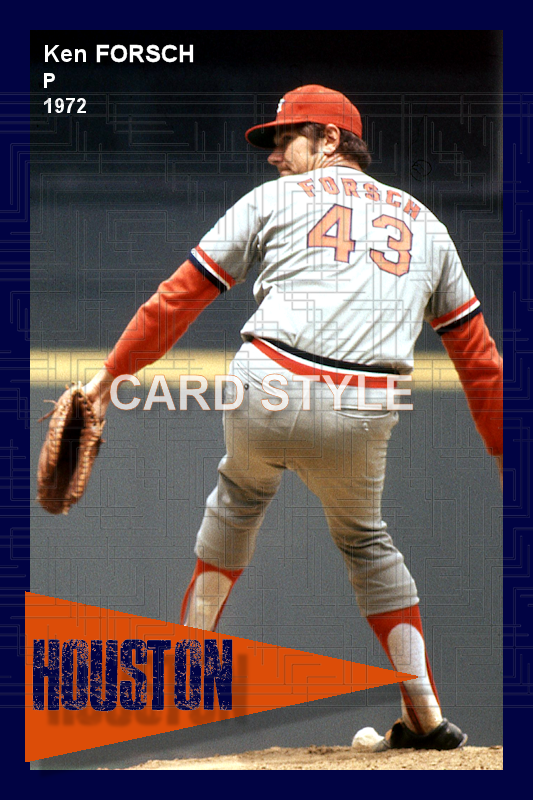 Ken Forsch - 1972 Houston Astros - choose a size - full color print | eBay