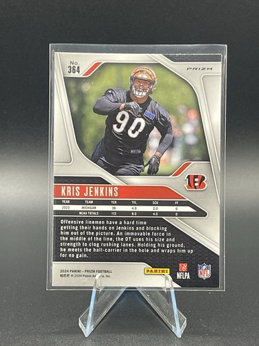 2024 Panini Prizm Silver Kris Jenkins Rookie Cincinnati Bengals #364 | eBay