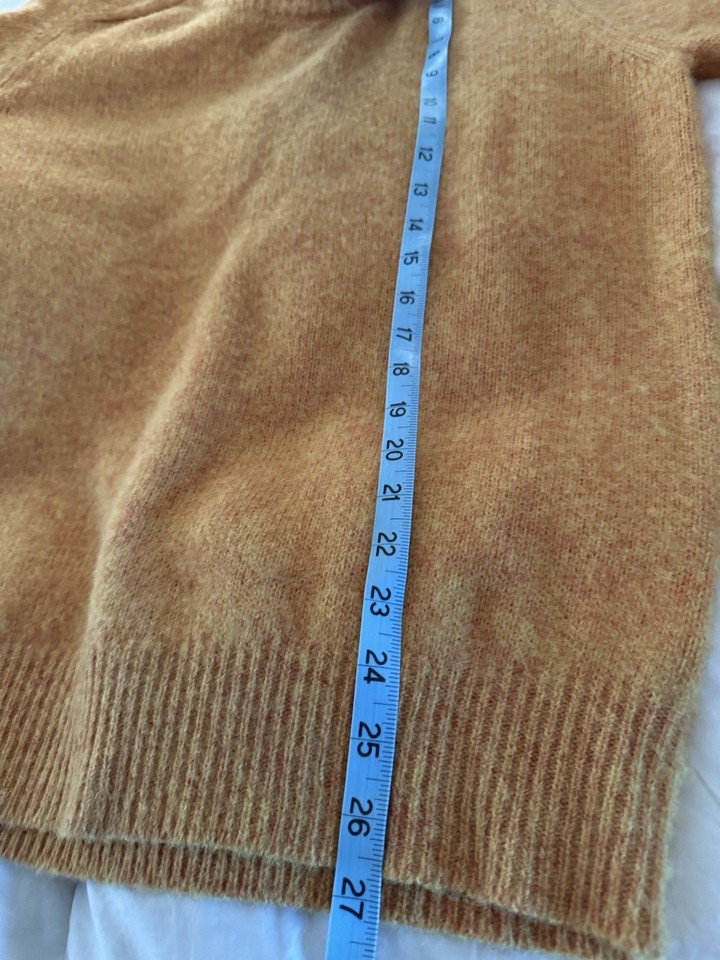 Spier & Mackay Shetland Sweater Mens M Orange/Yellow 100% Wool Pullover ...