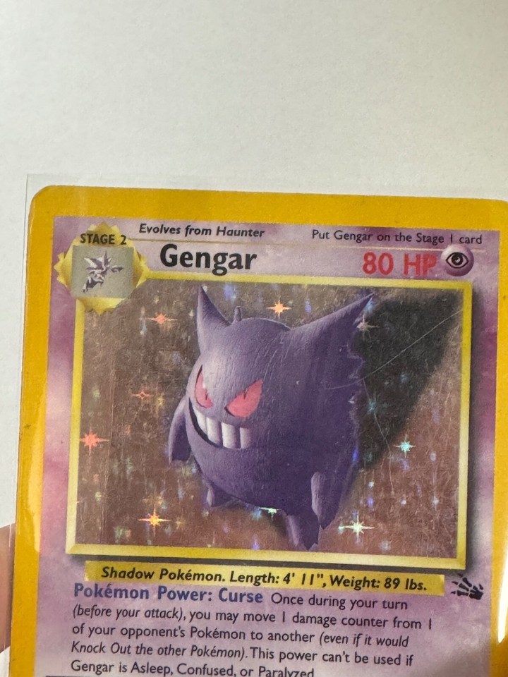 Gengar 5/62 Pokemon Fossil Unlimited Holo Rare Card WOTC, MP | eBay