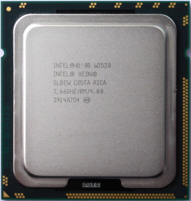 AU Intel Xeon Quad Core 2.66Ghz W3520 Processor CPU SLBEW Mac Pro 2009 ...