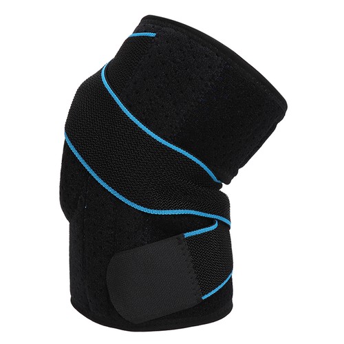 (Blue)Knee Brace Pain Relief Reducing Stress Adjustable Silica Gel Knee ...