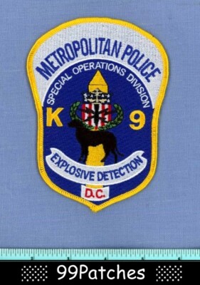 WASHINGTON DC METRO K-9 BOMB DETECTION SPECIAL OPS Police Patch WINGED ...