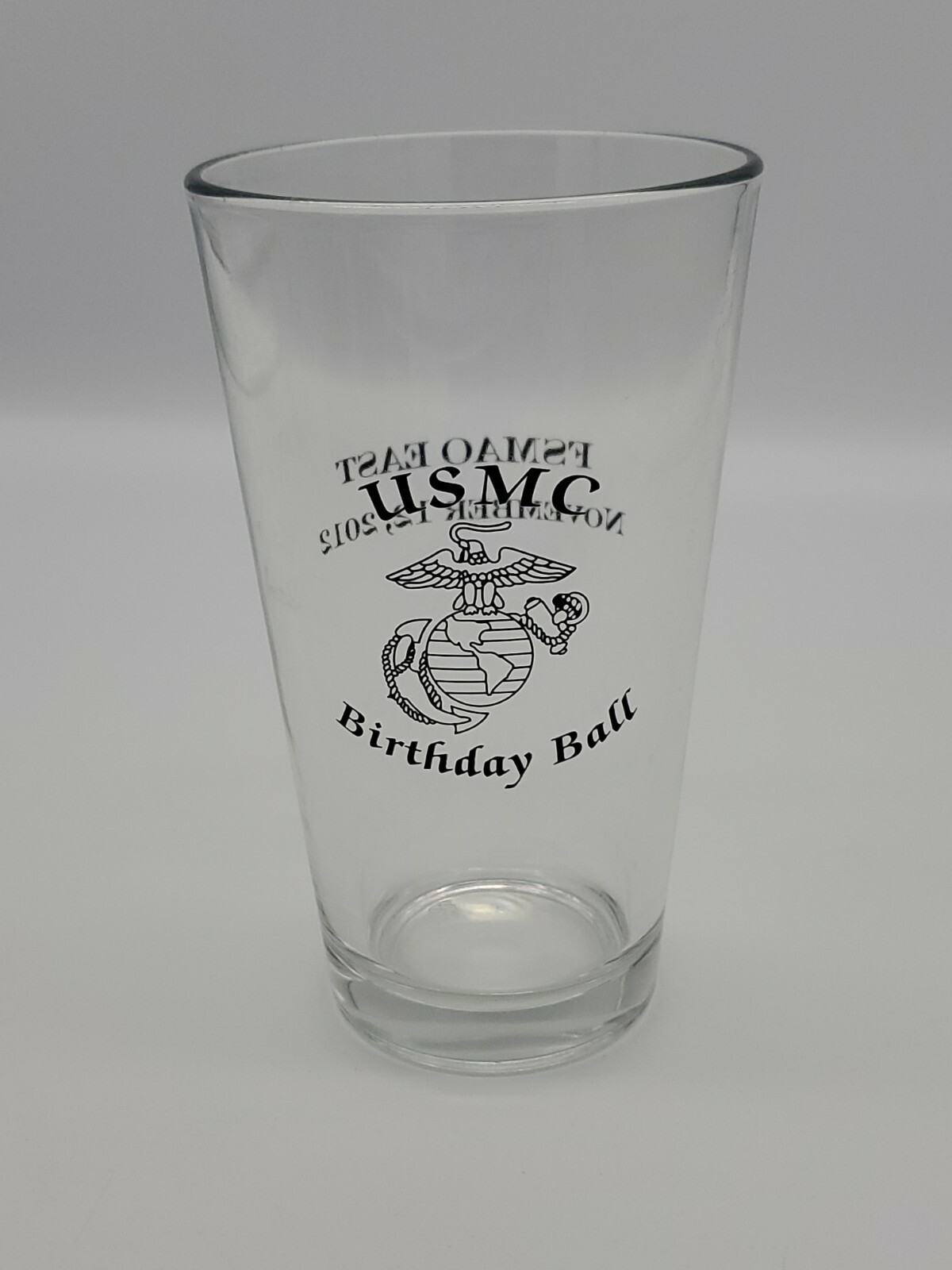 2012 USMC FSMAO EAST MARINE Birthday Ball BEER PINT Field Supply ...