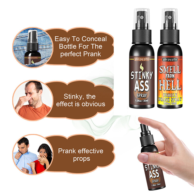 2022 Liquid Fart Spray Can Stink Bomb Ass Smelly Stinky Gas Crap Gag ...