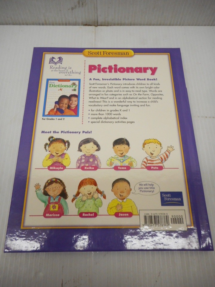 Scott Foresman Pictionary Grades K-1 Hardcover 2000 9780673578389| eBay