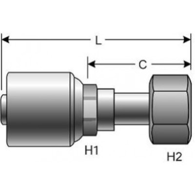 Lot of 10 Gates 4G-4FFORX - G25230-0404 Hydraulic Hose Fittings | eBay