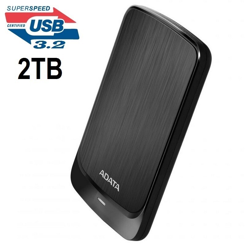 Adata HV320 2TB Slim External Hard Drive HDD Shock Protection USB 3.2 ...