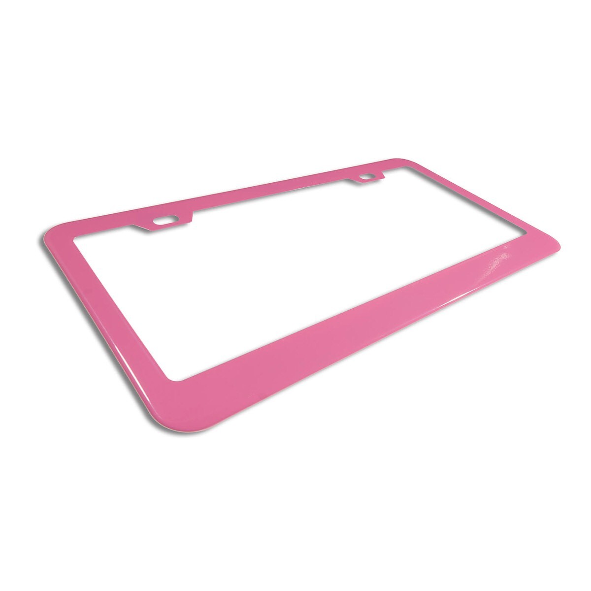 PLAIN QUALITY Stainless Steel Heavy Duty HOT PINK License Plate Frame ...