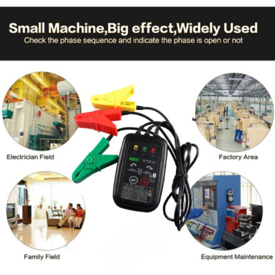 Electrical Testing Tool 3 Phase Rotation Tester Non-Contact - AC 70 ...