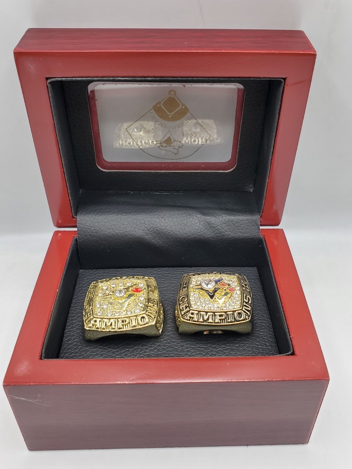 Toronto Blue Jays (Replica) 1992 & 1993 World Series Rings - New Open ...