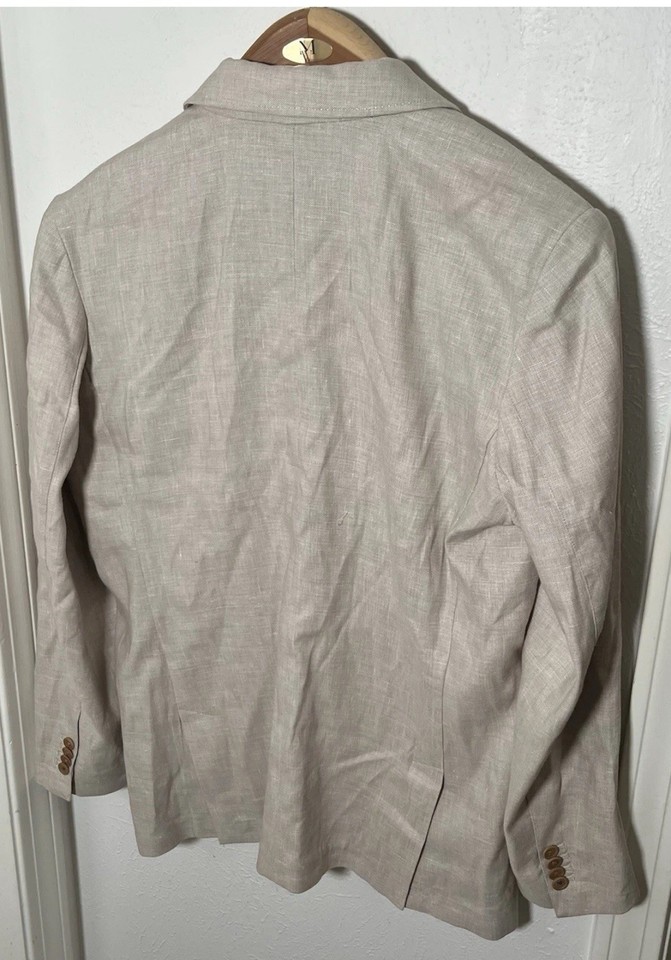 Tommy Bahama Linen Unstructured Sport Coat Blazer Mens Medium Beige ...