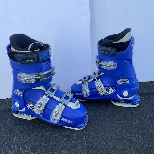 Roces Idea Free Adjustable Kids Ski Boots 22.5-25.5 Black/blue | eBay