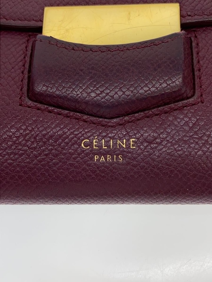 CELINE Long wallet/Leather/BRD/Plain/Ladies/CELINE | eBay