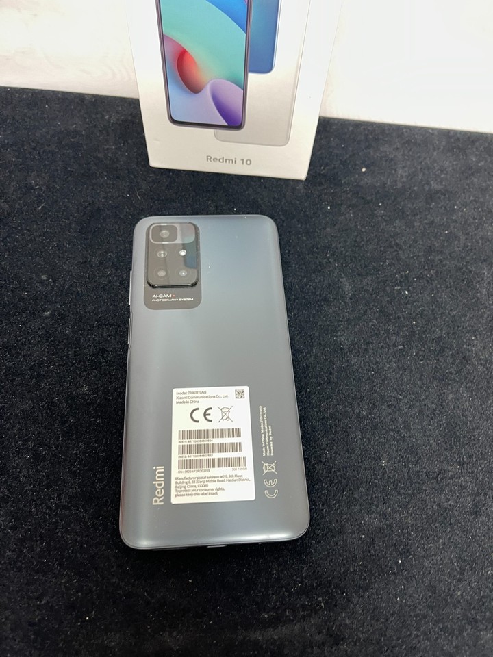 Xiaomi Redmi 10 21061119AG Carbon Gray 128GB Storage 6GB RAM Android ...