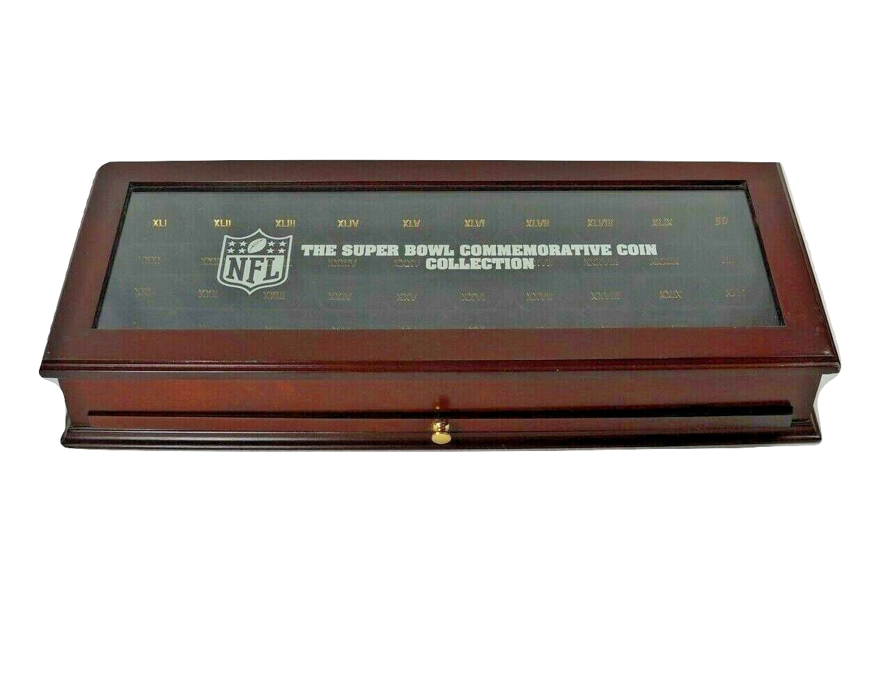 Super Bowl Commemorative Coin Collection Display Case 1-50 | eBay
