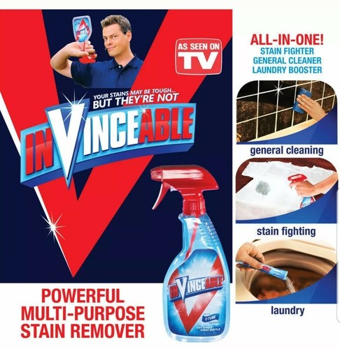 INVINCEABLE All-In-One Cleaner, Stain Fighter, Laundry Booster-New FREE ...