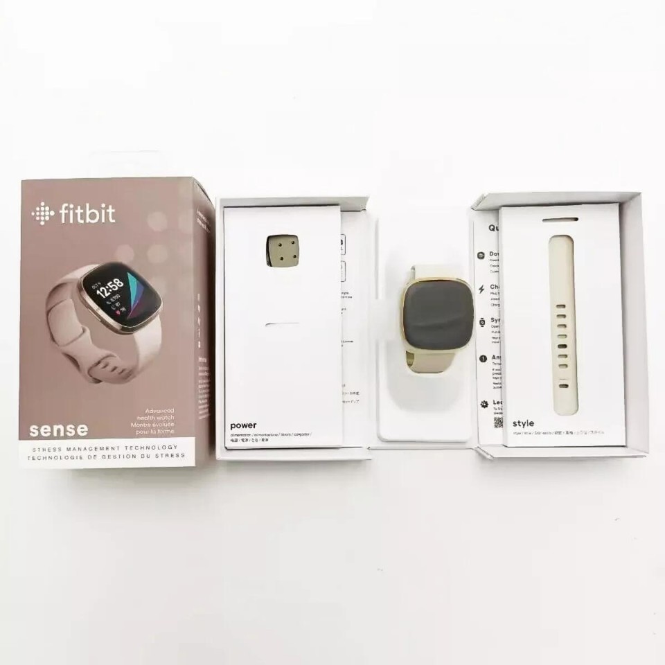 Fitbit Sense FB512 Advanced Health Smartwatch Stainless Steel Case ...