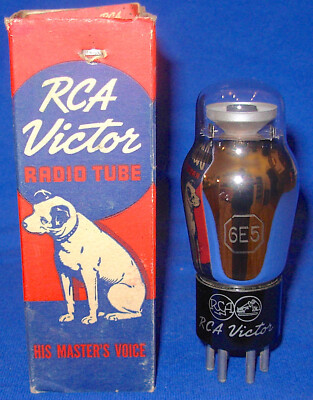 Rare NOS / NIB RCA Victor Shouldered Bulb 6E5 Tuning Eye Vacuum Tube | eBay
