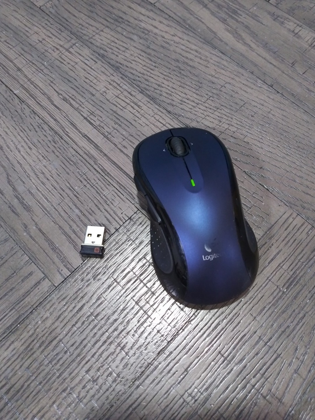 Deep Blue & Black Logitech M510 Wireless Laser Mouse with Reciever | eBay