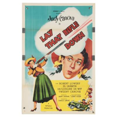 "Lay That Rifle Down" 1955 Original US One Sheet Original Movie Poster ...