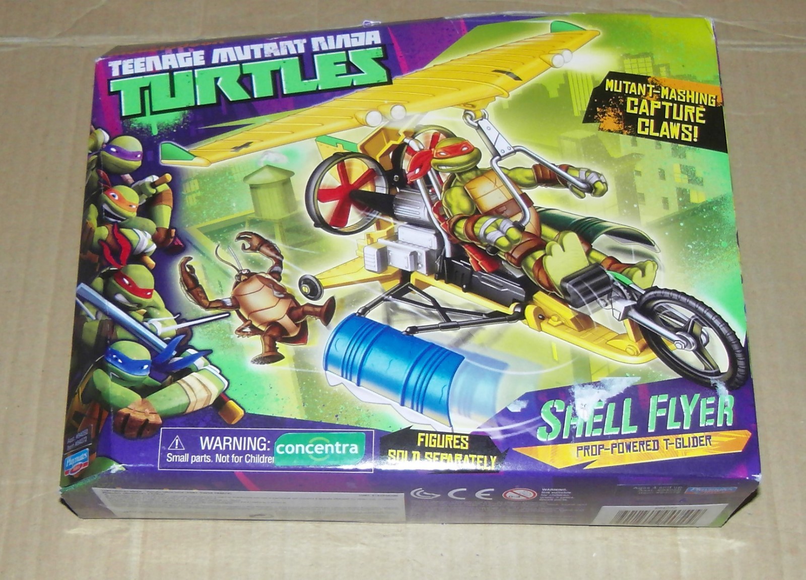 TEENAGE MUTANT NINJA TURTLES, SHELL FLYER, PLAYMATES/ CONCENTRA, MISB ...