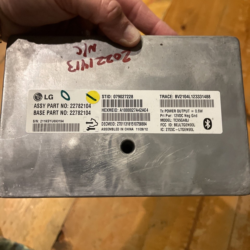 13-17 CHEVROLET TRAVERSE COMMUNICATION CONTROL COMPUTER MODULE 22782104 ...