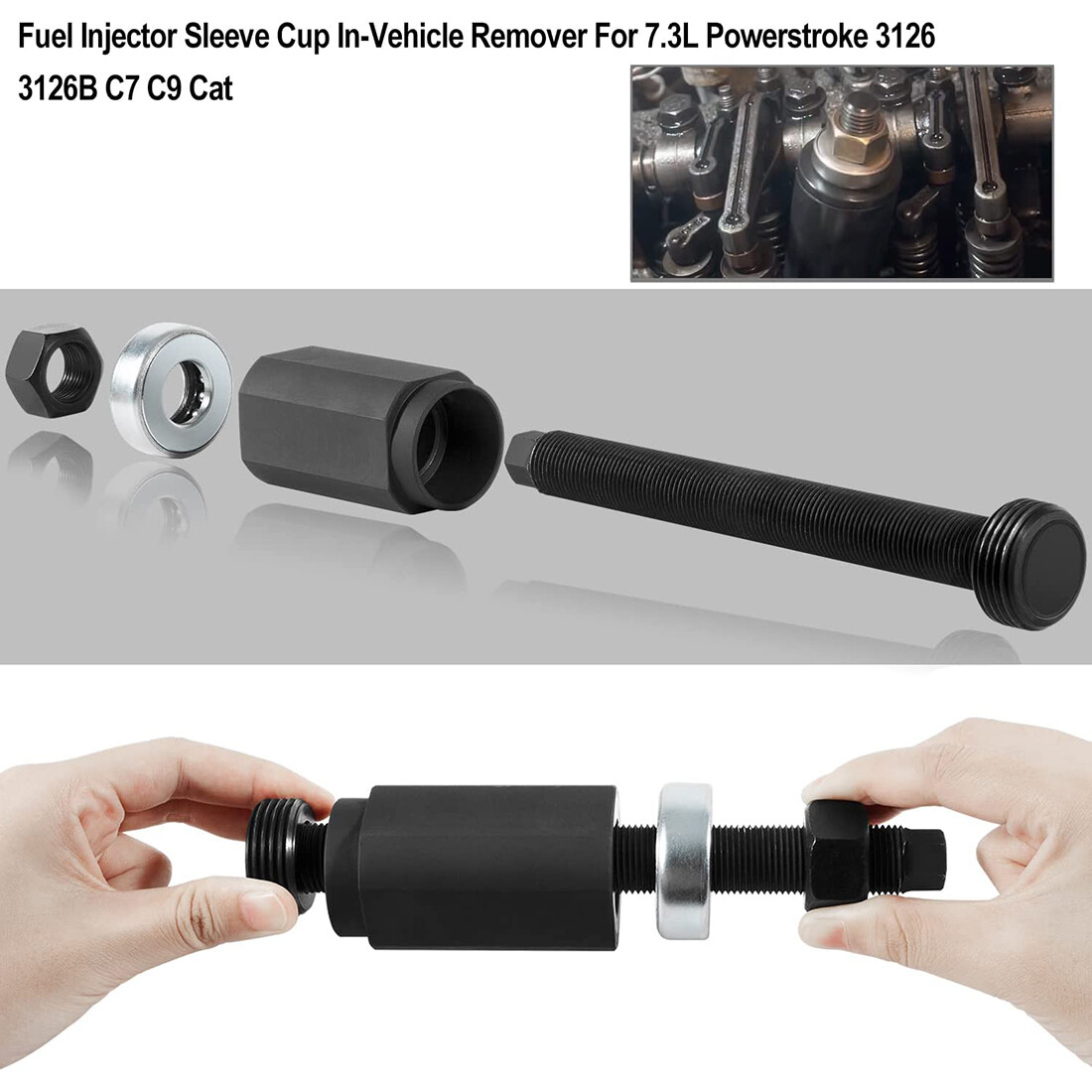 for 3126 CAT Caterpillar Fuel Injector Sleeve Cup Tube Puller Remover ...