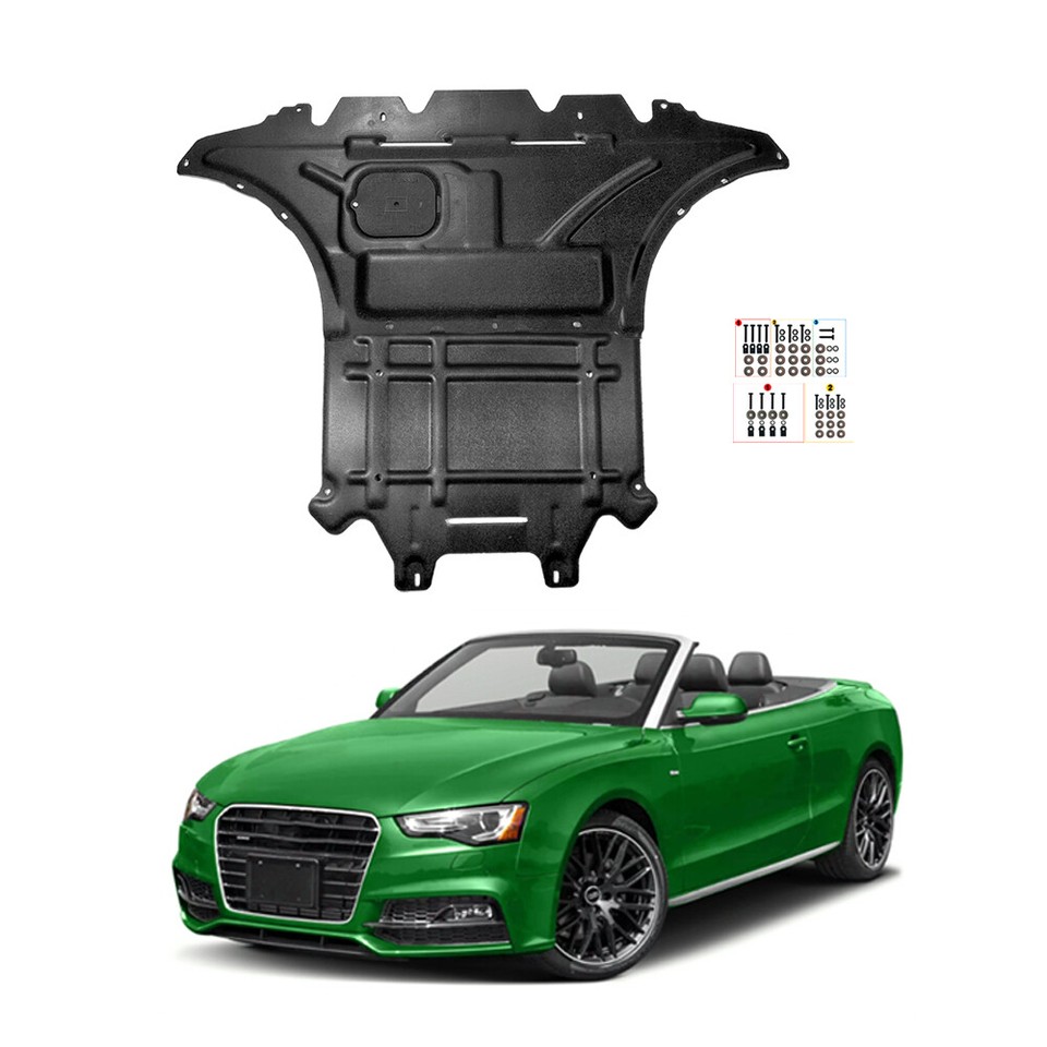 2Pcs Engine Splash Guard For Audi A5 S5 2009-17 Under Engine Shield ...