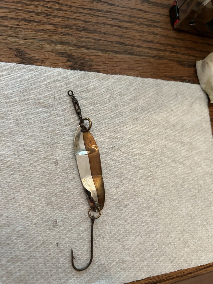 Roy’s Wow Spoon Half/half Excellent Old Box Swivel Early Number 4 Lure ...