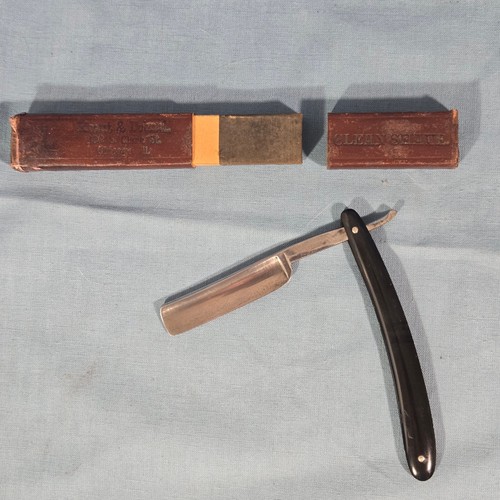 Antique Vintage Straight Razor Golden Rule Cutlery Co. Chicago 6/8 w ...