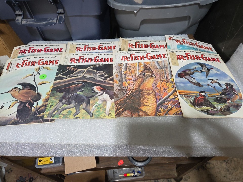 1975 & 1976 - 18 Different Issues Fur Fish Game Magazines magazine ...