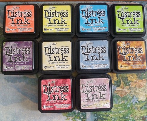 Bundle Of 10 X Ranger Distress Ink Pads. Tim Holtz. | eBay UK