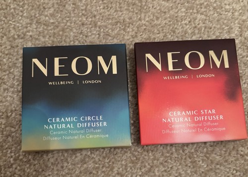 Neom Ceramic Natural Diffuser X 2 1 Star & 1 Circle | eBay UK