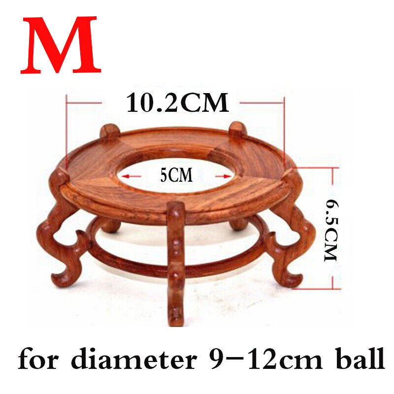 Ball Rack Base Home Decor Black Ebony Wood Legged Fishbowl Stand ...