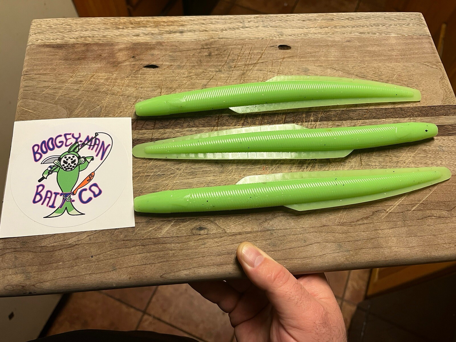 Boogey Man Bait Co. 10” Glow In The Dark Eel Saltwater Fishing Lingcod ...