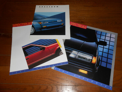 1986 1987 1988 CHEVROLET SPECTRUM BROCHURE / CATALOG 86 87 88 3-for-1 ...