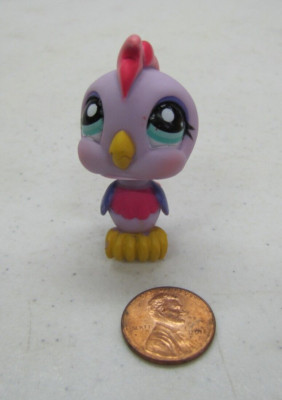 Littlest Pet Shop Lps # 1459 Purple Pink Cockatoo Bird Blue Eyes ...