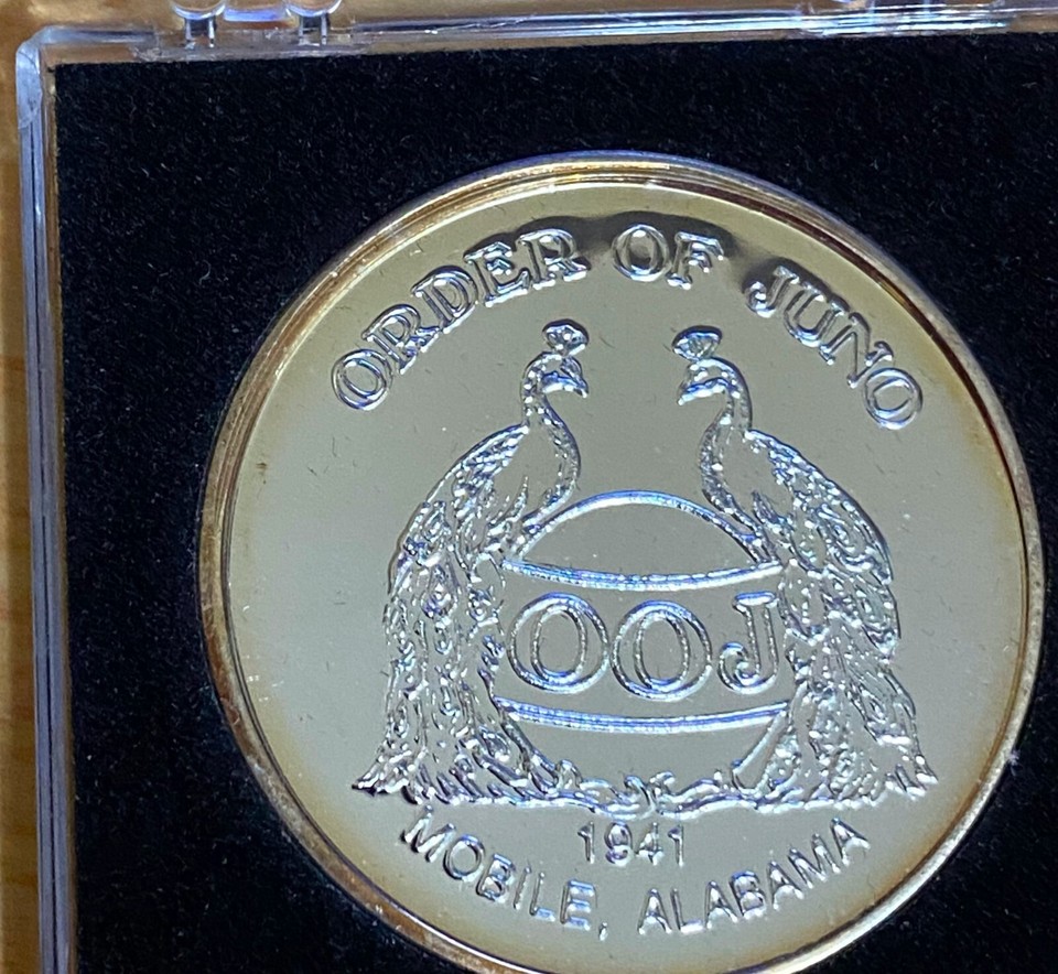 ORDER OF JUNO~2010~.999 Silver Mardi Gras Doubloon~JUNO TRADITIONS ...