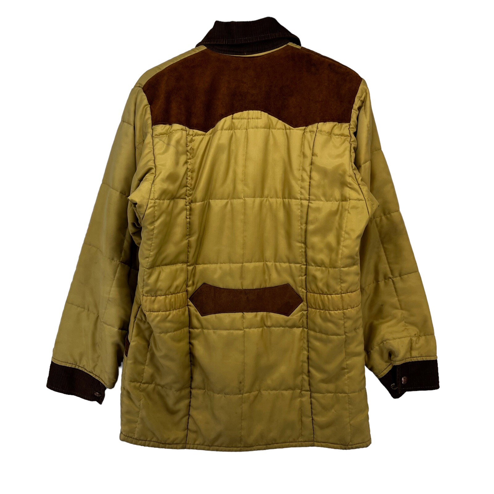 Vintage Bob Allen Thinsulate 3m Leather Quilted Shooting Jacket Sz M ...