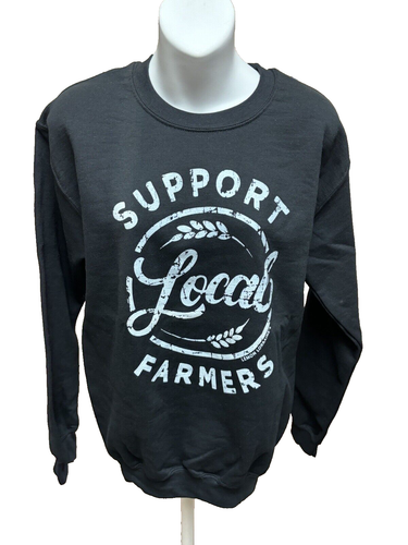 Support Local Famers Pullover Crew Neck Sweatshirt Size Medium Women ...