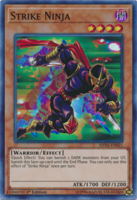 3 x Strike Ninja - SHVA-EN021 - Super Rare - 1st Edition Near Mint ...