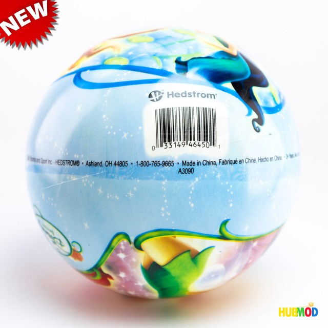 Vintage Hedstrom Disney Fairies Thinkerbell 5" Bouncing Ball Rare Hard ...